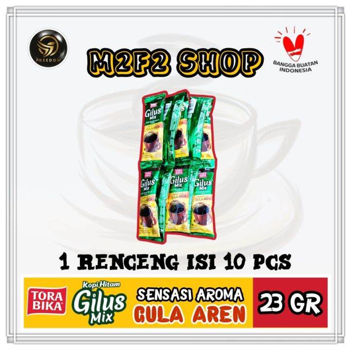 Torabika Gilus Mix Kopi Hitam Rasa Gula Aren Sachet - 23 gr (Kemasan ...