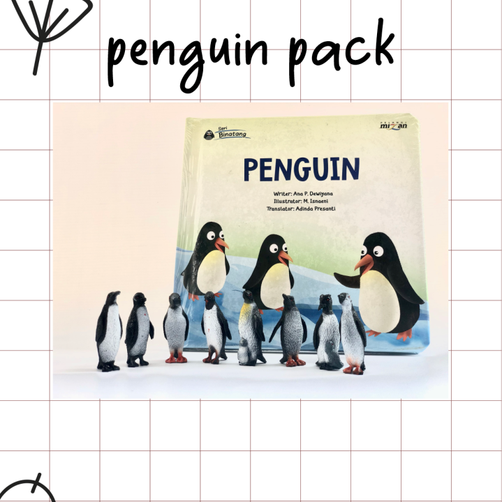 Belajar Hewan Penguin Pack Montessori dengan Buku Pinguin | Lazada ...