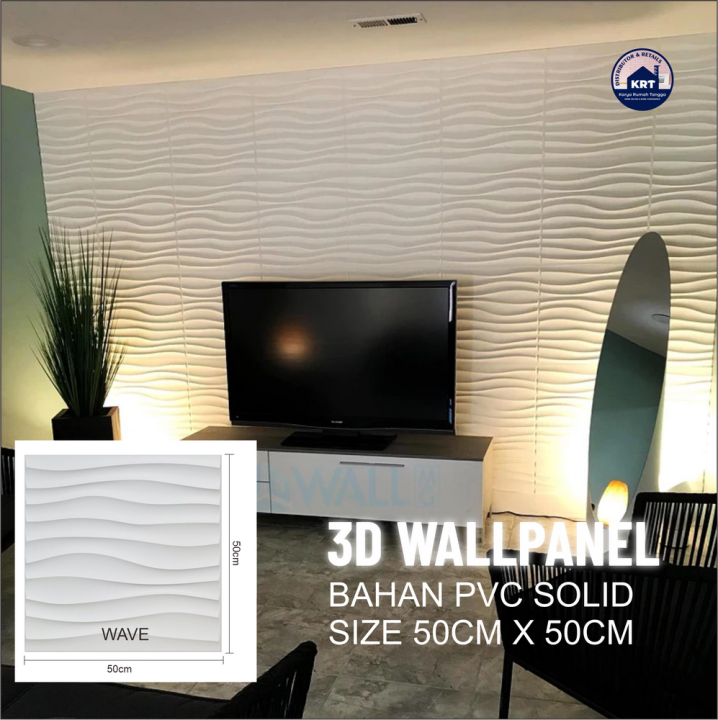 COD - KRT 3D WALL PANEL PVC PREMIUM | WALLPANEL 3D DINDING WALLPAPER ...