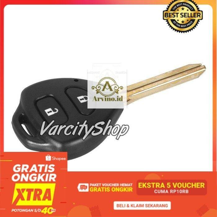 VSF131 Casing Kunci Remote 2 Tombol Mobil Toyota Yaris,Innova,Fortuner ...