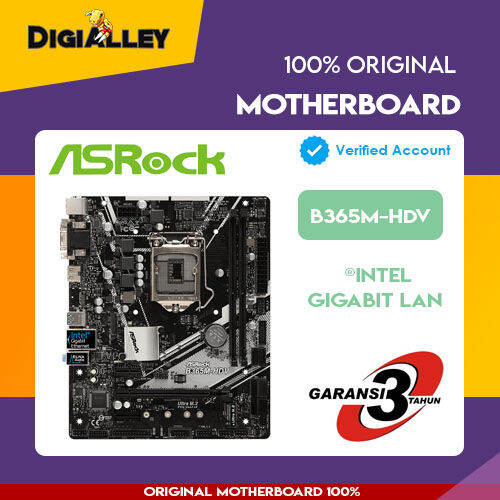 Motherboard Asrock Graphics B365M HDV Intel® Gigabit LAN Original ...