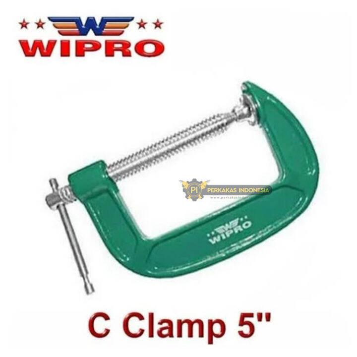 Catok Clamp Klem C WIPRO 5 Inch Alat Press Penjepit Papan Kayu Heavy ...