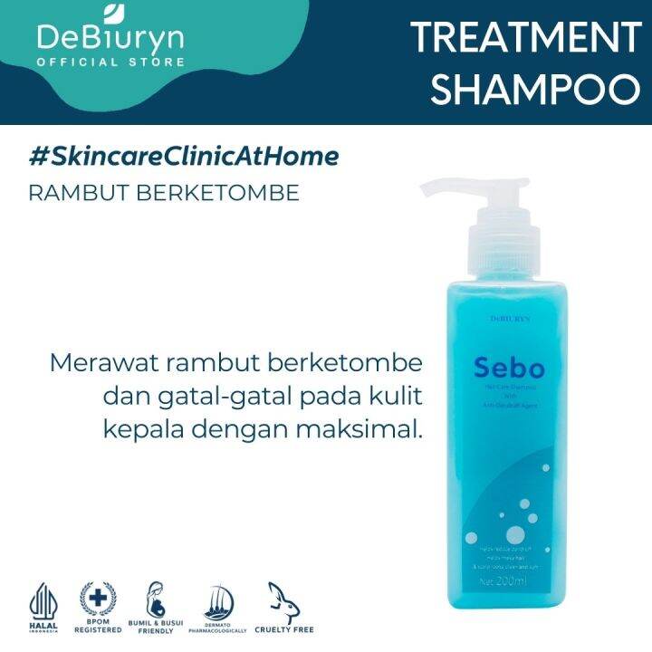 DeBiuryn Sebo Hair Care Shampoo - Anti Dandruff - Anti Ketombe - 200 ml ...