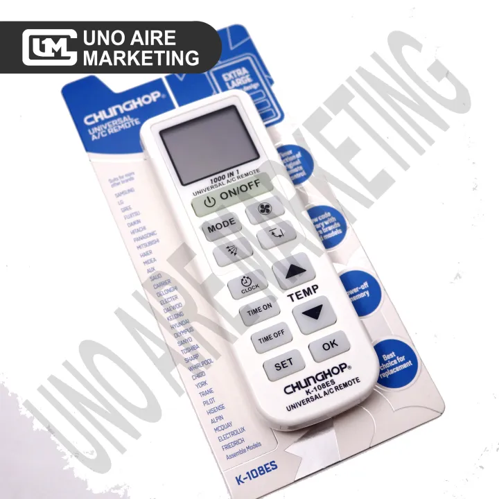 Universal Remote for Air Conditioning Units ANY BRANDS Split Type Units ...