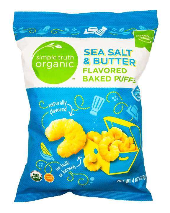 Simple Truth Organic Baked Puffs Snack - Sea Salt & Butter (113g ...