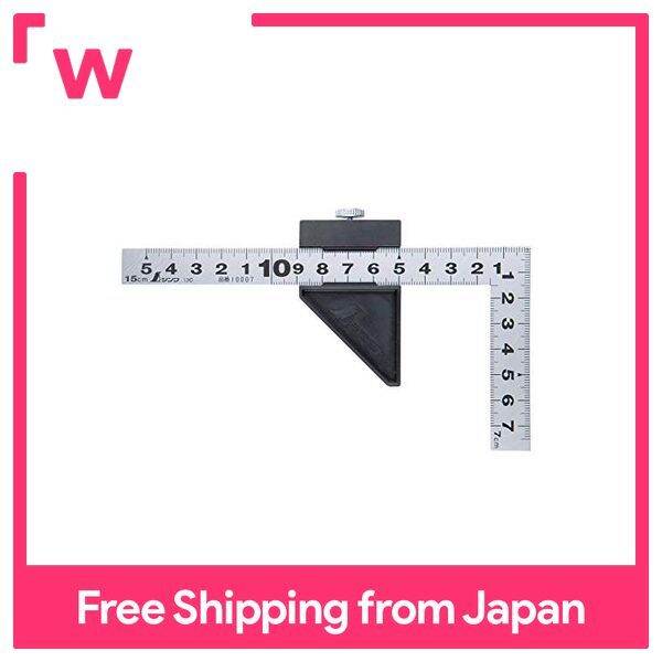 Shinwa Sokutei 12437 12437 Curved Ruler Flat Pita Silver 15cm Same ...