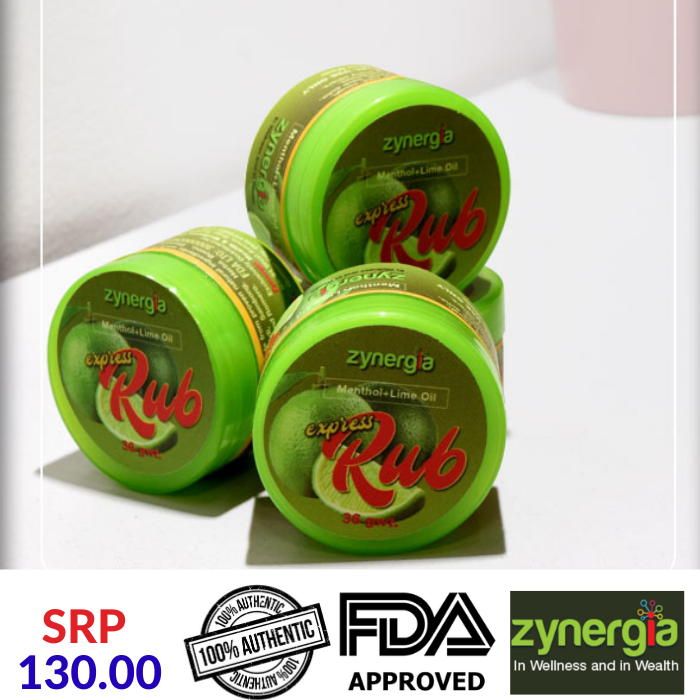 Zynergia Express Rub (Menthol+Lime Oil) 36G | Lazada PH