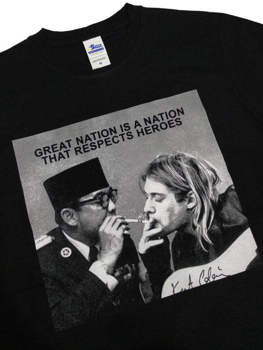Kaos Soekarno X Kurt Cobain | Hot Item Premium tshirt kurt cobain ... Kaos Soekarno X Kurt Cobain | Hot Item Premium tshirt kurt cobain ...