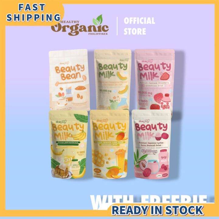 Dear Face Collagen Drink Beauty Milk Melon Strawberry Mango Lychee ...