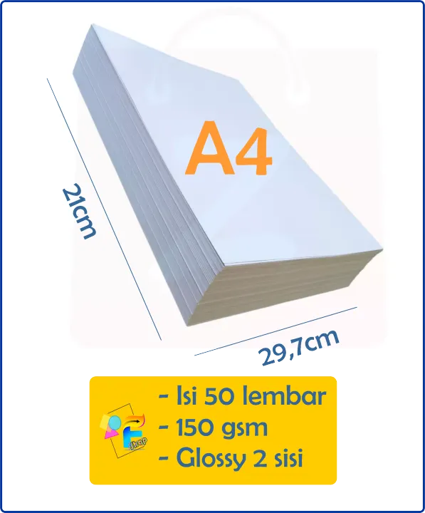 Kertas Art Paper 150gsm - 50 lembar A4 / Tipis | Lazada Indonesia