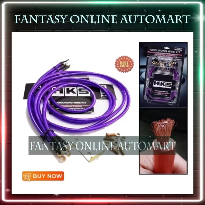 Promo HKS GROUNDING WIRE KIT / HKS EARTH CABLE (Complete set with Screw ... Promo HKS GROUNDING WIRE KIT / HKS EARTH CABLE (Complete set with Screw ...