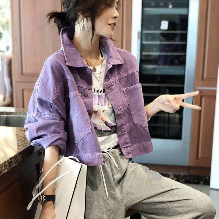 Denim Jacket Wild Loose Small Jacket Short Student Coat | Lazada PH