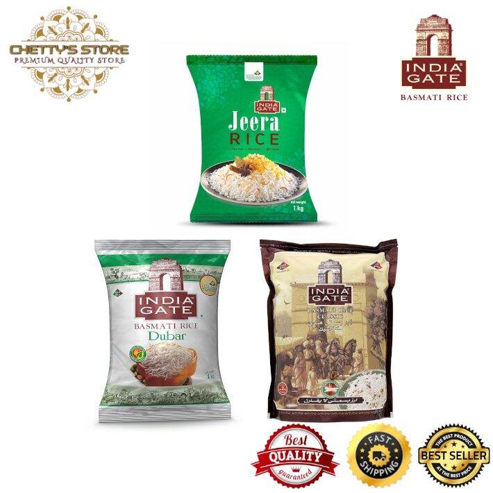 (IMPORTED INDIA) India Gate Basmati Rice Classic/Dubar/Jeera Seeraga ...
