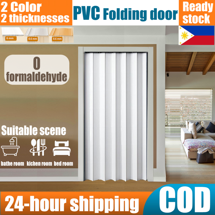 Sliding door PVC folding door indoor Family partition door kitchen ...