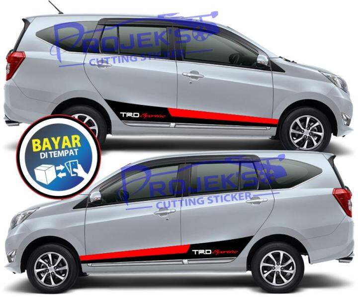 Cutting sticker Mobil stiker striping stiker list simpel garis TRD ...