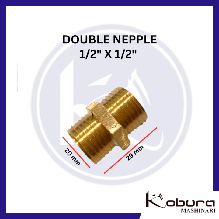 Double nepple 1/2 x 1/2 | Lazada Indonesia