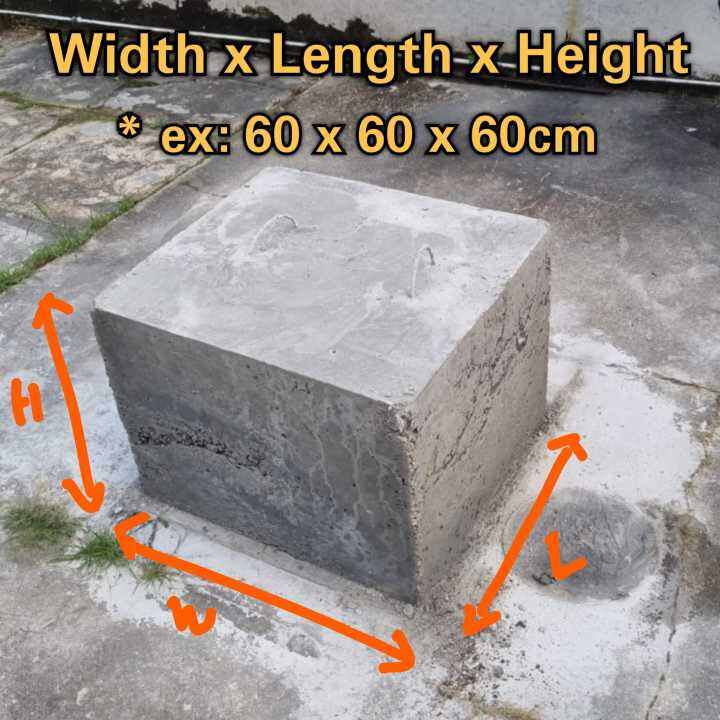 Concrete Block Cast Service | Cement Custom Build at Site | For CCTV ...