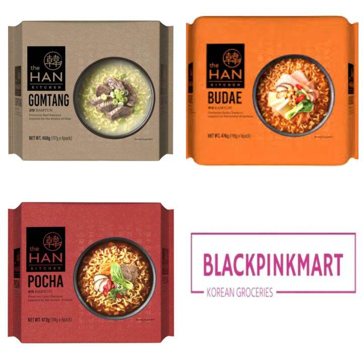 THE HAN KITCHEN GOMTANG RAMEN 117G / BUDAE JIGAE 119G / POCHA 118G ...