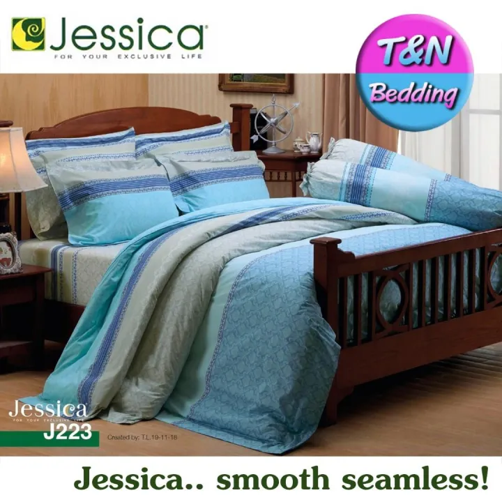 💎TeeBed💎 Jessica ชุดผ้าปู 6 ฟุต (5 ชิ้น) (ไม่รวมผ้านวม) ลาย J223 #💎TeeBed💎 Jessica2019 | Lazada ...