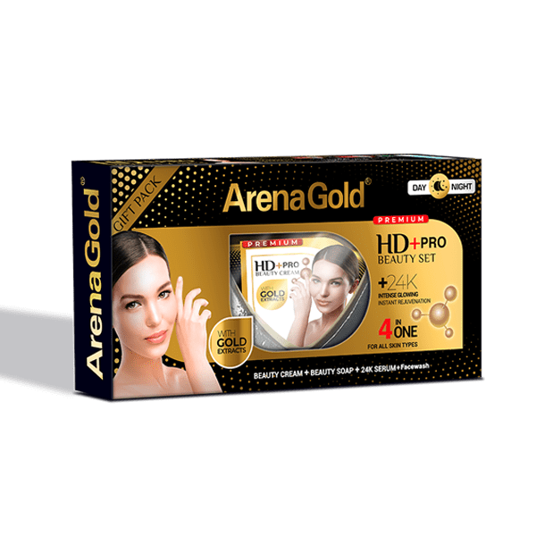 100% Original, Arena Gold HD+ Pro (3 in 1 set) Beauty Set- from ...