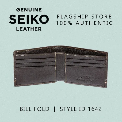 【Ready Stock】 Seiko Wallet Genuine Leather Billfold Original Authentic ...