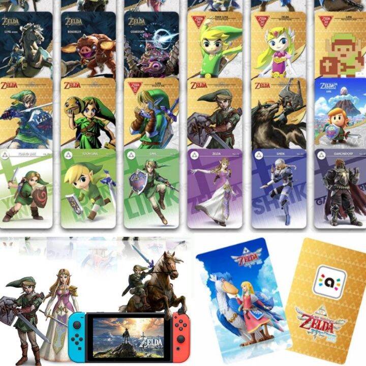 The Legend Of Zelda Breath Of The Wild 25 Piece Set Switch Amiibo Card ...