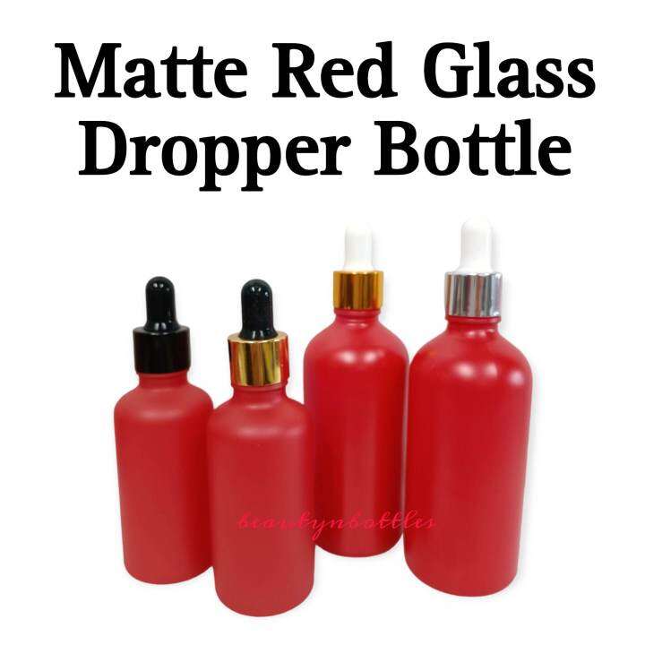 Matte Red Glass Dropper Bottle | Lazada PH