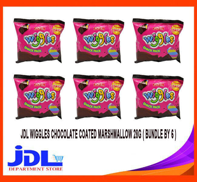 JDL WIGGLES CHOCOLATE COATED MARSHMALLOWS 28G ( BUNDLE BY 6 ) | Lazada PH