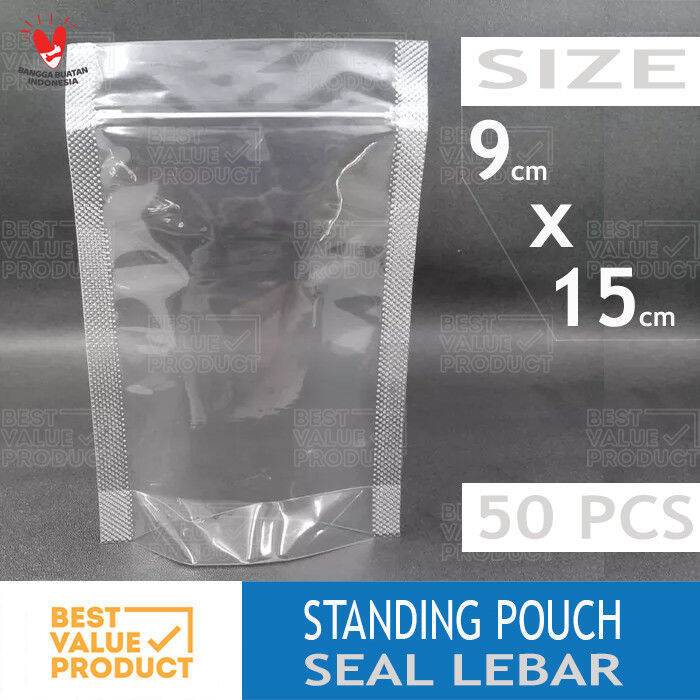 Standing Pouch 9 x 15 cm Kemasan Plastik klip berdiri 9x15 cm | Lazada Indonesia