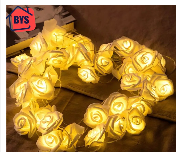 BYS LED Rose Flower String Light USB Operated Decoration Rose Lights ...