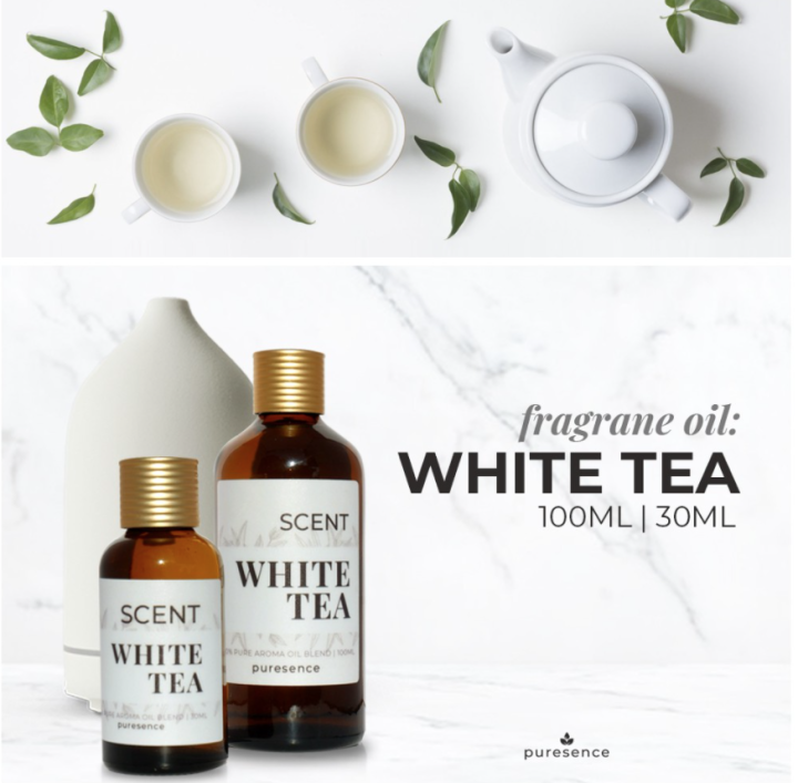 White Tea Fragrance Oil By Puresence (For Diffusers, Candles, Soaps ...