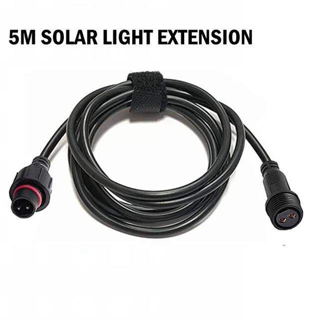 5 Meters Solar Light Extension Power Cord 2 Pin Waterproof Cable ...