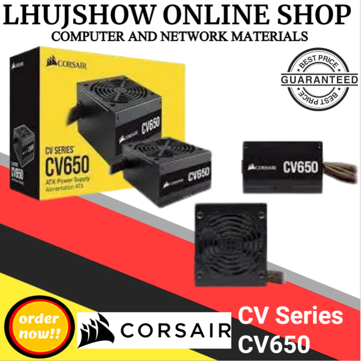 CORSAIR CV650 650WATTS 80 PLUS BRONZE CERTIFIED PSU, Corsair CV 650 ...
