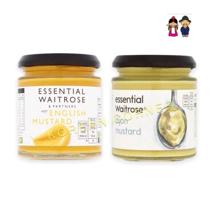WAITROSE Yellow and Dijon Mustard ทานกับเบอร์เกอร์ หรือเอามาปรุงอาหาร ...