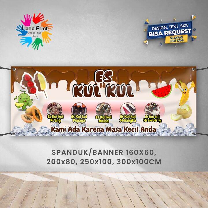 Spanduk Banner Es Kul Kul Krem D Gratis Memesan Desain | Lazada Indonesia