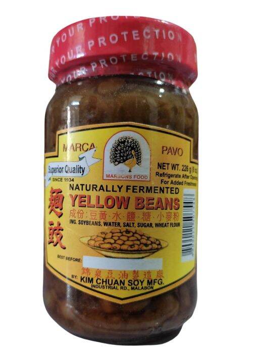 Marca Pavo Naturally Fermented Yellow Beans 226 grams (8 oz.) | Lazada PH
