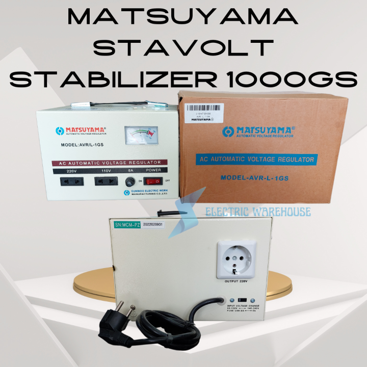 MATSUYAMA STAVOLT STABILIZER 1000 GS / 1 GS | Lazada Indonesia