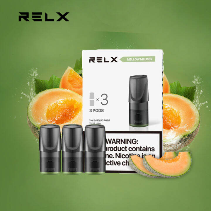 RELX Mellow Melody/ Melon Flavor 3pcs Pods 3% | Lazada PH
