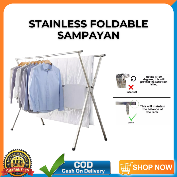 Stainless Foldable Sampayan, Stainless X-Shaped Sampayan, Foldable ...