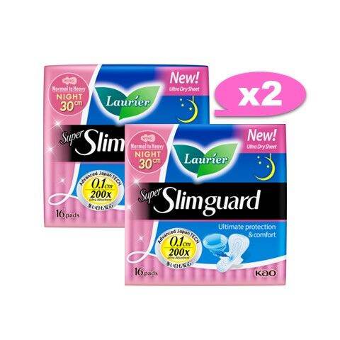 Laurier Super Slim Guard 2 x 16s (30cm) | Lazada