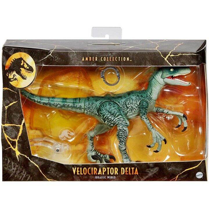 Jurassic World Amber Collection Velociraptor Deltaจูราสสิค เวิลด์ รุ่น ...