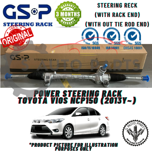 TOYOTA VIOS NCP150 POWER STEERING GEAR RACK -BRAND 100% ORIGINAL GSP ...