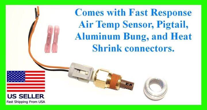 Fits GM Threaded Intake Fast Air Temperature Sensor IAT 3/8" Bung ...