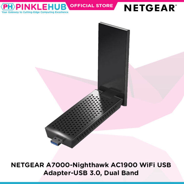 PinkleHub | NETGEAR A7000-Nighthawk AC1900 WiFi USB Adapter-USB 3.0, Dual Band (A7000-100PES ...