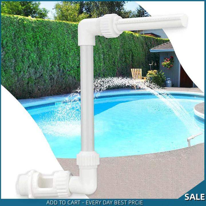 Swimming Pool Waterfall Fountain Kit Sprinklers PVC Feature Water Spay ...