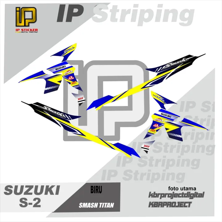 SMASH TITAN striping SMASH TITAN motor SUZUKI motor sticker variasi ...
