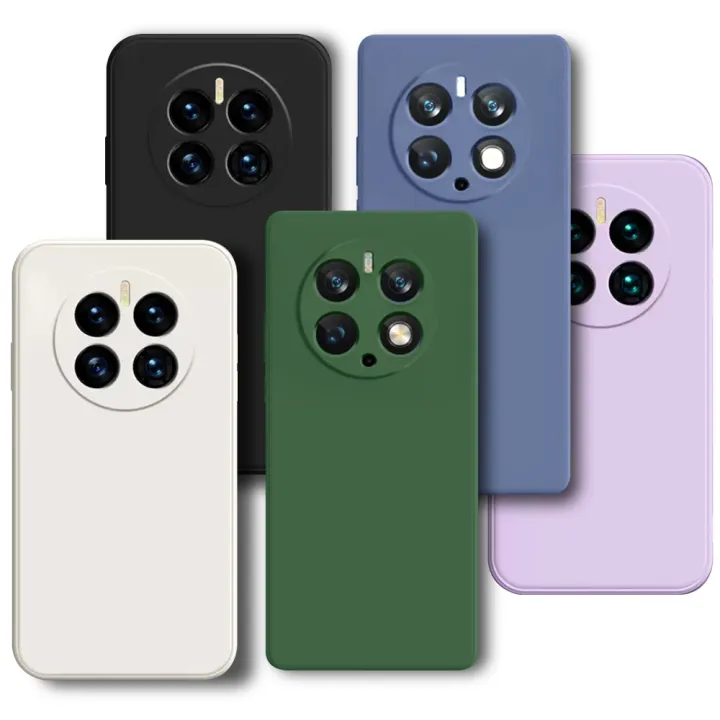 Case for Huawei Mate 50 Pro 50E Luxury Original Liquid Silicone Square ...