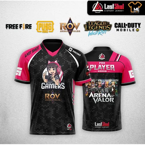 เสื้อเกมส์มิ่งNo.03 คอวีซ่อน สไตล์ E-Sport เสื้อพิมพ์ลายเกมส์ FIRE PUBG ROV | Lazada.co.th