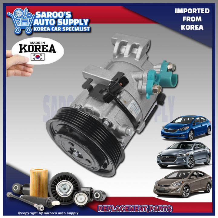 Aircon Compressor For Elantra (13-19) , Forte (12-16) , Made In Korea ...