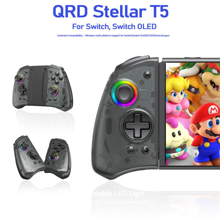 QRD Stellar T5 Wireless Joy Pad for Switch Controller Joystick Gamepad ...